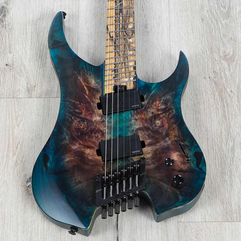 Legator Ghost G6FX Headless Multi-Scale Guitar, Ebony | Reverb