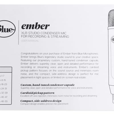 Blue Ember Condenser Recording Microphone+Beyerdynamic DT 240 | Reverb