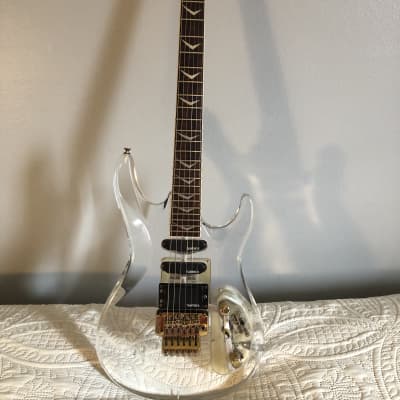 Samick KR660-AC 1990's - Clear Acrylic Electric Guitar | Reverb