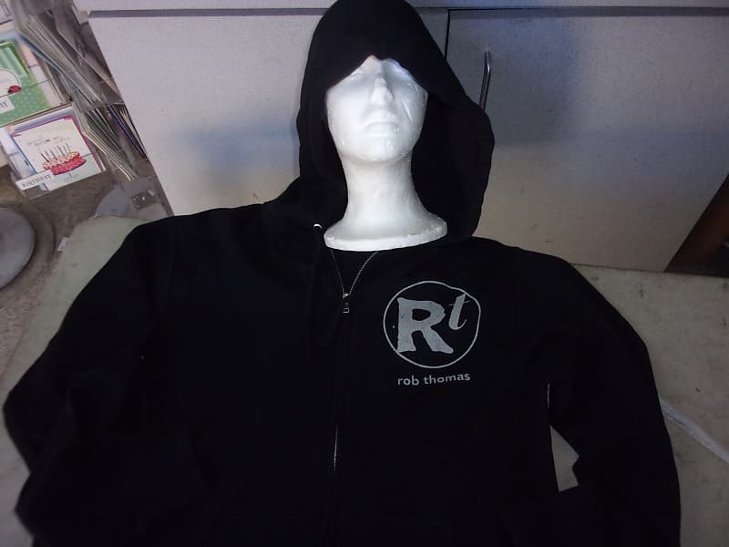 Rob Thomas of Matchbox Twenty RT Rt Black Hoodie Full Zip Up | Reverb