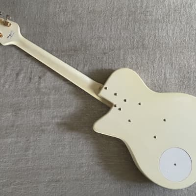 2011 Danelectro 56 U2 Single Cutaway Full Bell Headstock Gold | Reverb