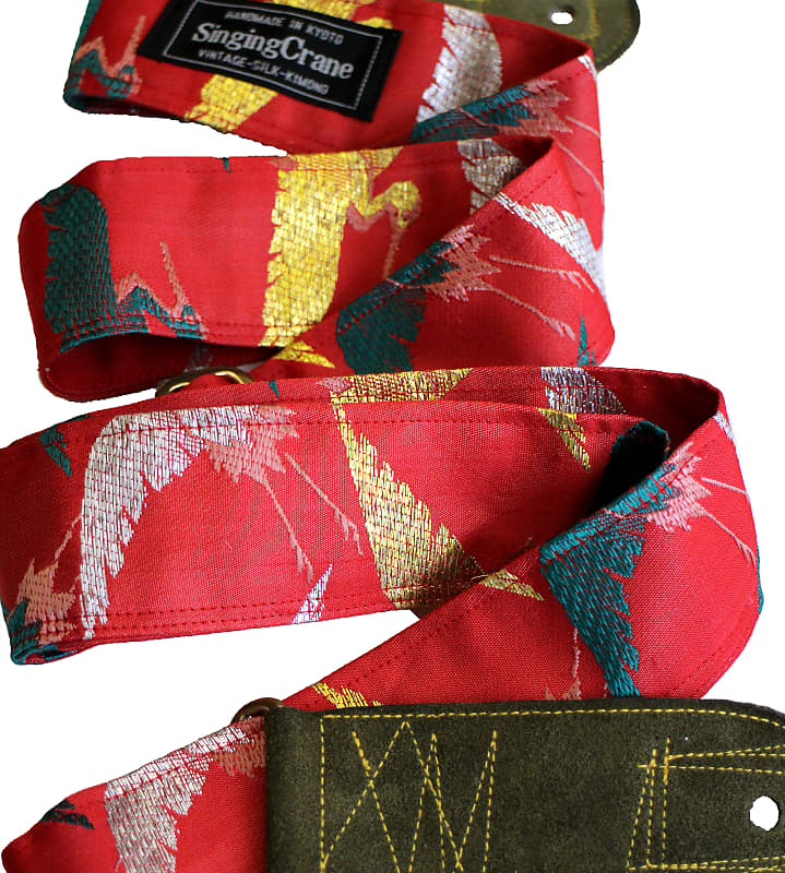 Stunning Vintage kimono obi guitar strap - hand made in | Reverb UK