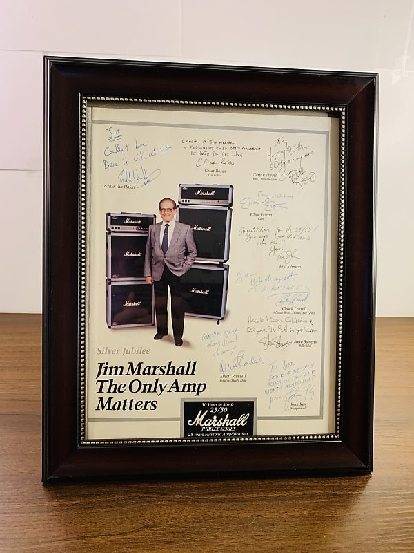 |Original| 1987 Marshall Amps Color Promo Ad 25th Anniversary | Reverb