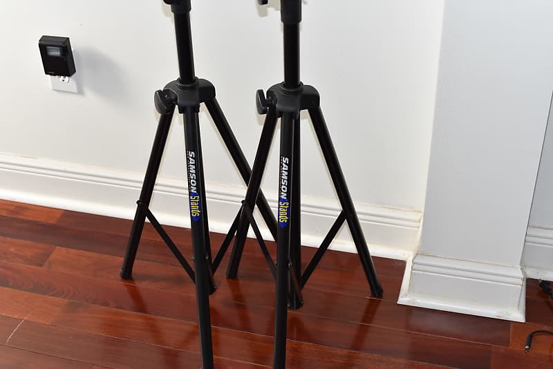 Samson LS2 Lightweight Speaker Stands (Pair) 2010s - Black | Reverb