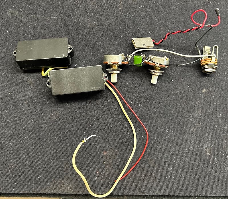 VINTAGE EMG P bass pickup, with CTS control pots 1980s - | Reverb