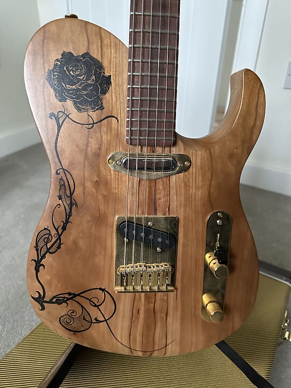 Bespoke hand-made Natural Telecaster Style 22 fret Beauty | Reverb UK