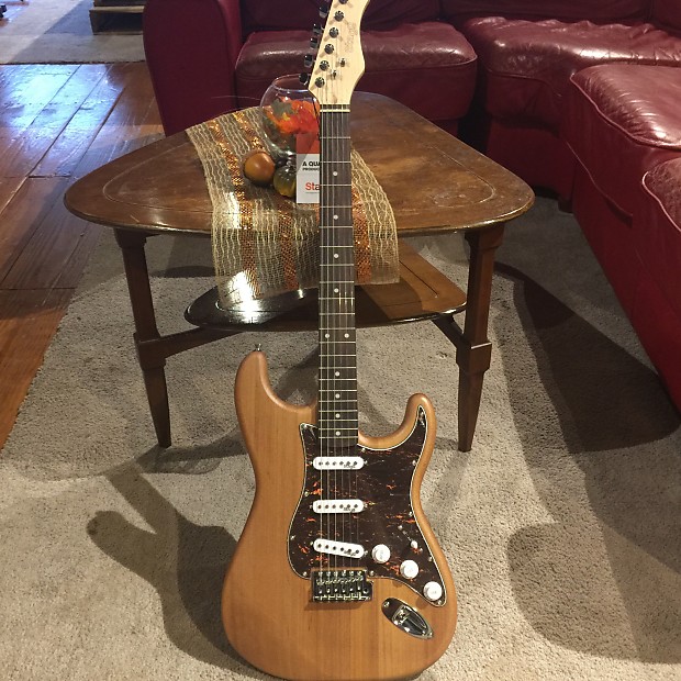 Stagg Stratocaster Electric Guitar Natural Semi-Gloss | Reverb