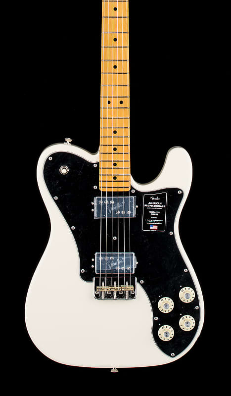 Fender American Professional II Telecaster Deluxe - Olympic | Reverb