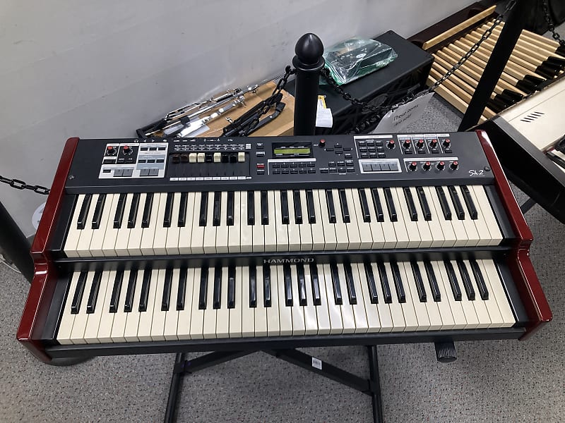 Used Hammond SK2 DUAL MANUAL PORTABLE ORGAN 61-Key Keyboard | Reverb