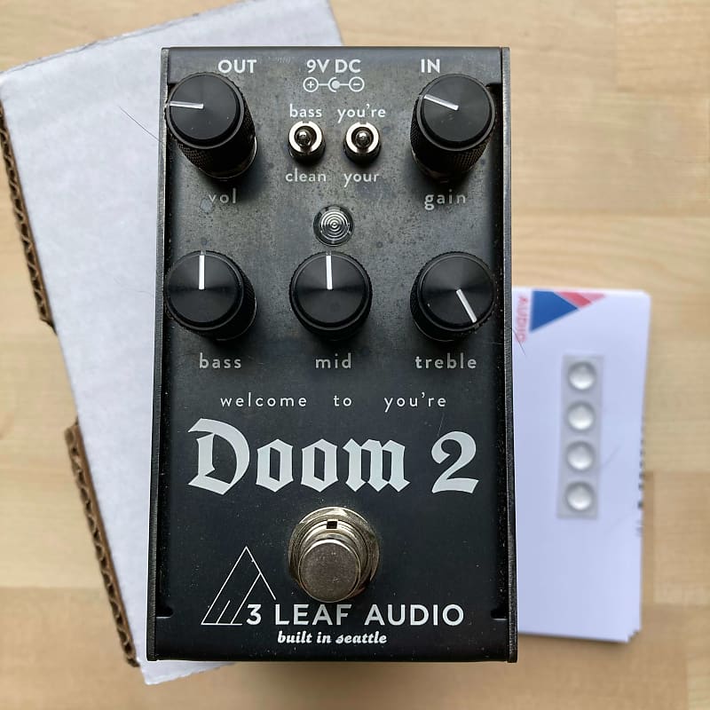 3Leaf Audio Doom 2 V.2 Fuzz Pedal 2020 Industrial Gray | Reverb
