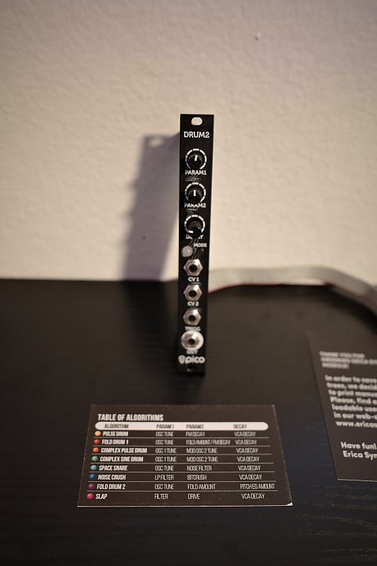 Erica Synths Pico Drum 2 Percussion Synthesizer Reverb