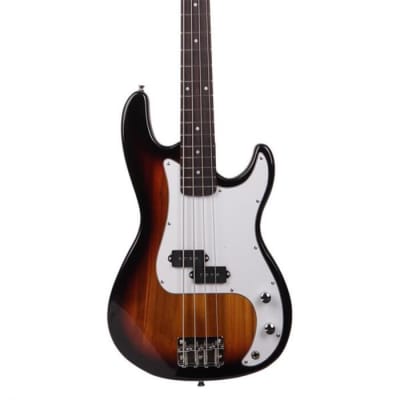 Fire Shaped Style Electric Bass Guitar - Sunburst | Reverb