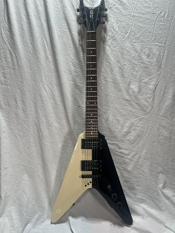 Dean Micheal Schenker Baby V - Black and white | Reverb