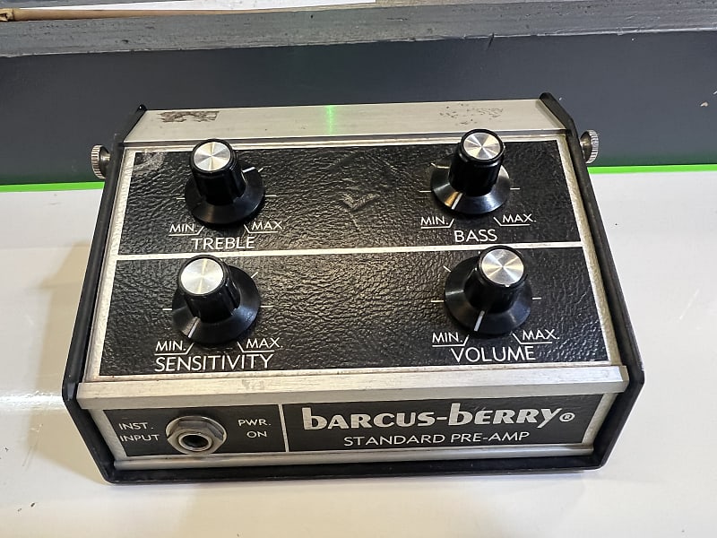 Barcus-Berry 1330-1 Standard Preamp 70s - Black and silver | Reverb