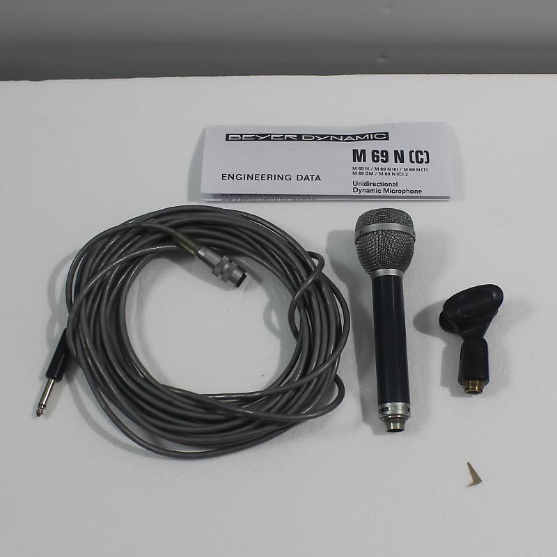 Beyerdynamic M 69 N (C) '80 - Nero Vintage Microfono Dinamico | Reverb
