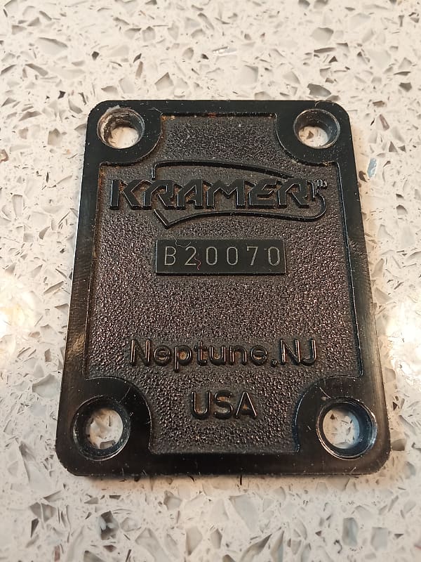 Kramer B serial neck plate | Reverb