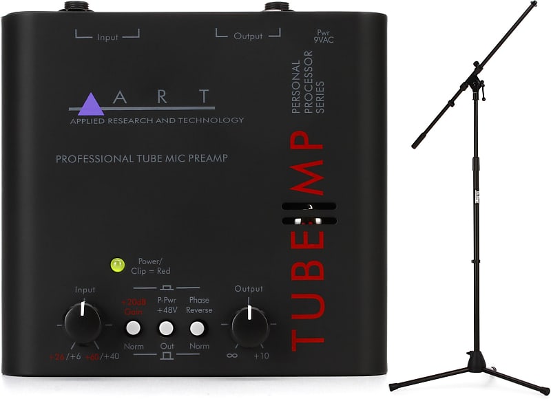 ART Tube MP Microphone Preamp Bundle with On-Stage Stands | Reverb