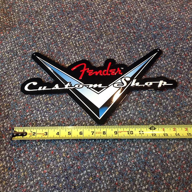 Fender Custom Shop Metal Sign | Reverb