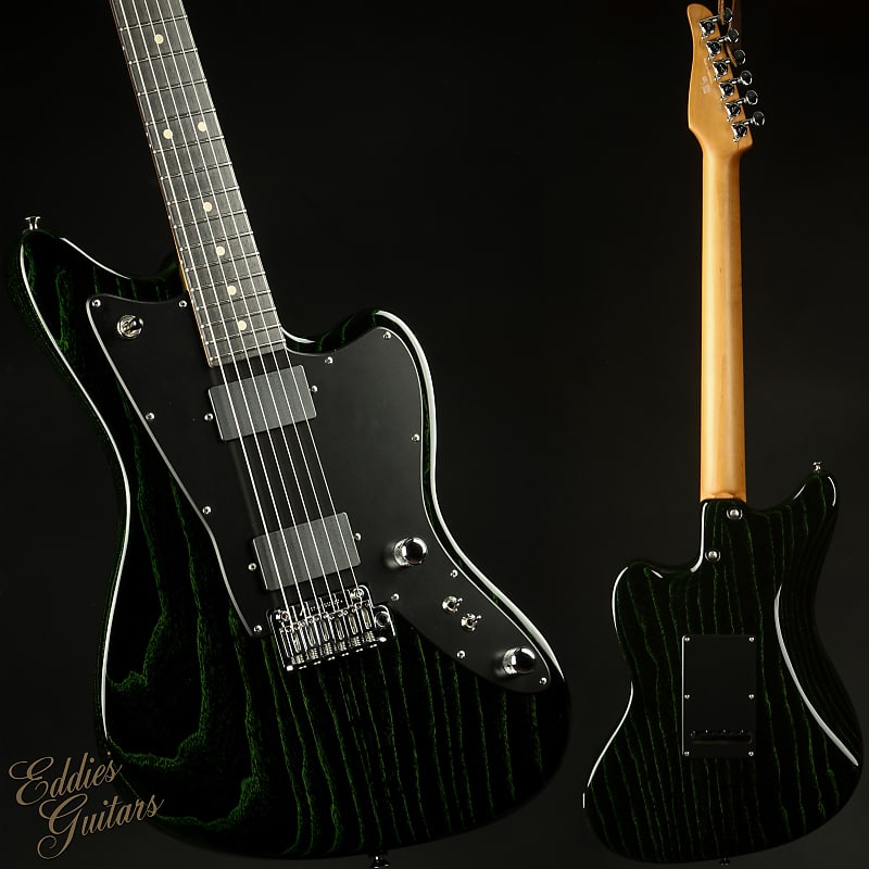Tom Anderson Raven Classic – Black w/Green Dog Hair | Reverb