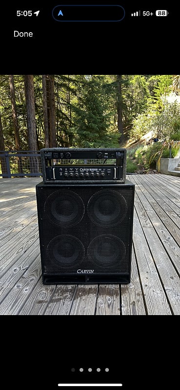 Carvin B2000 bass amp. 4x10 neo bass cab 2015 - Black | Reverb