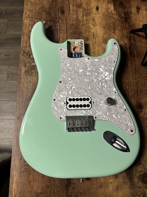 Fender Tom Delonge Strat Body LOADED 2023 - Surf Green | Reverb