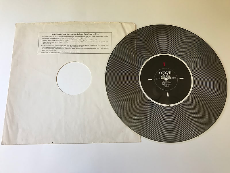 Optigan Disk "Polynesian Village" ((70152) | Reverb