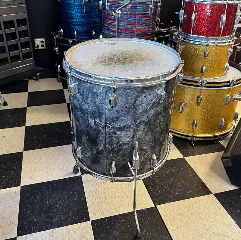 Slingerland 16” Floor Tom 1970s rewrapped | Reverb