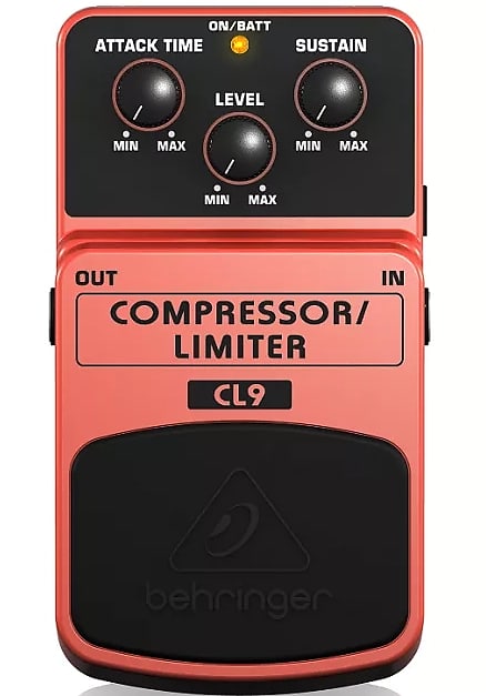 Behringer CL9 Compressor/Limiter Effects Pedal- PEDAL Red | Reverb