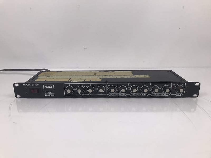 Vintage Ashly SC-80 4-Way Electronic Analog Crossover | Reverb