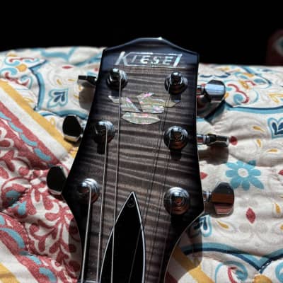 Kiesel CS6 2023 - Blackburst denim special inlays | Reverb