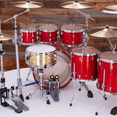 YAMAHA PHOENIX PHX 6 PIECE DRUM KIT, TEXTURED RED GARNET | Reverb UK