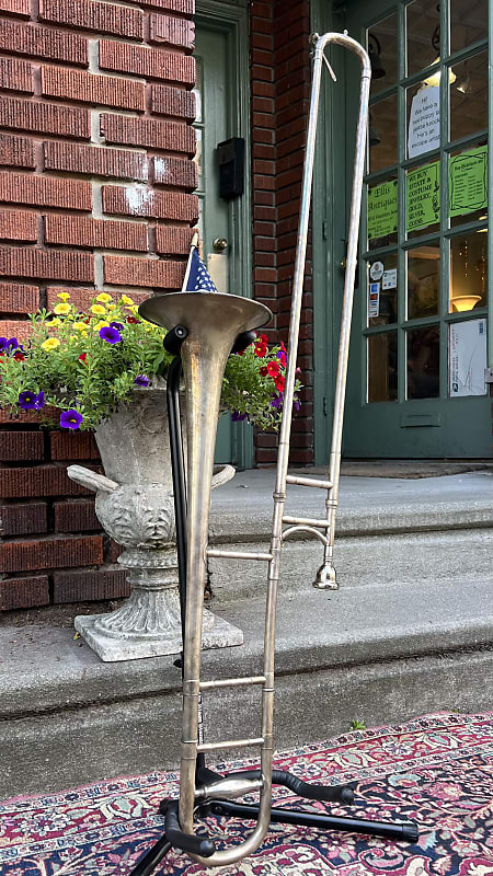 1920’s H.N. White King Trombone (Vintage, Crystal-Silver | Reverb