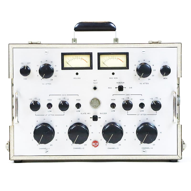 1967 RCA United Recording 4x1 Field Mixer Portable Formica | Reverb