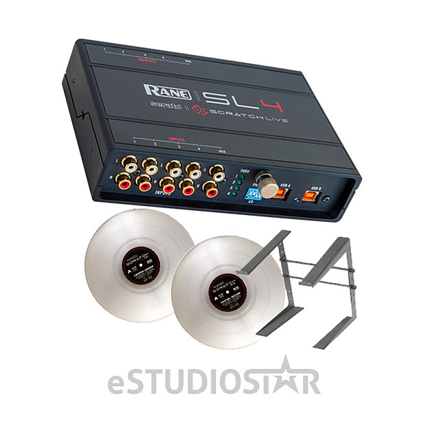 Rane SL 4 w/ 2 Clear Vinyl and Laptop Stand | Reverb