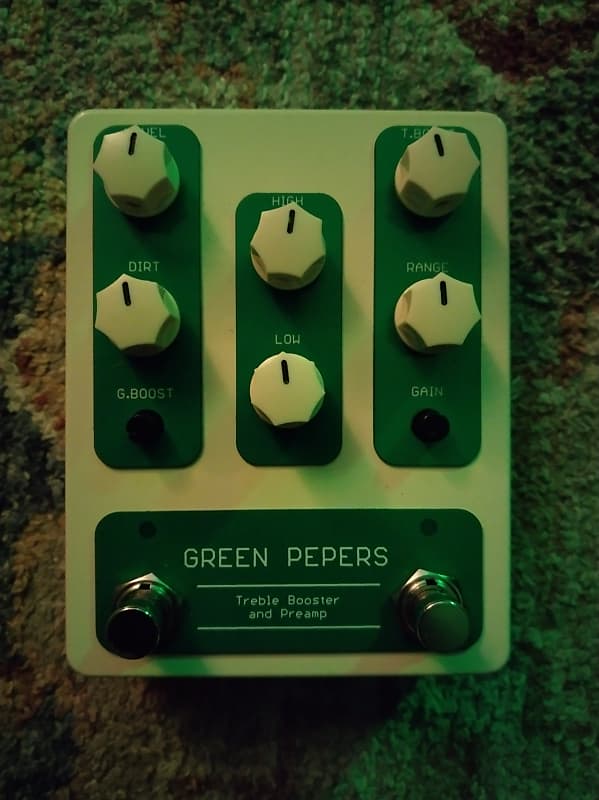 Pepers Pedals Green pepers Matamp Style preamp with modified | Reverb