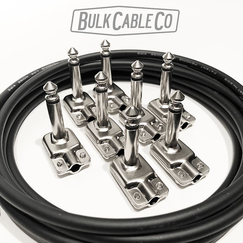 DIY Pedal Board Four Patch Cable Kit - 8 SquarePlug SP500 RA | Reverb