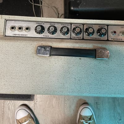 1960s Teisco 88 Vintage 2x8 Tube Guitar Amp, Serviced w/ | Reverb
