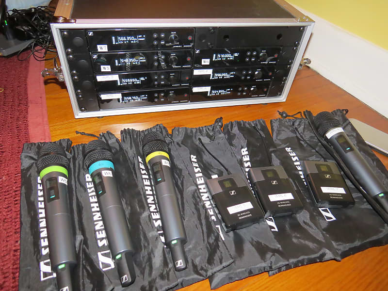Set of 7 Sennheiser XS Wireless 2 Microphones (4) Handheld | Reverb