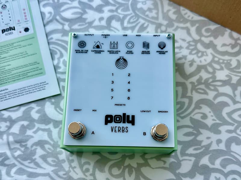 Poly Effects Verbs 2024 - White and Green | Reverb