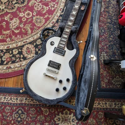 Gibson LPJ 2013 Trans Rubbed White (Gibson P94R/Duncan '59) | Reverb