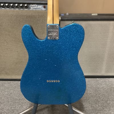 2017 Fender Custom Shop Telecaster Thinline Relic Blue Floral | Reverb
