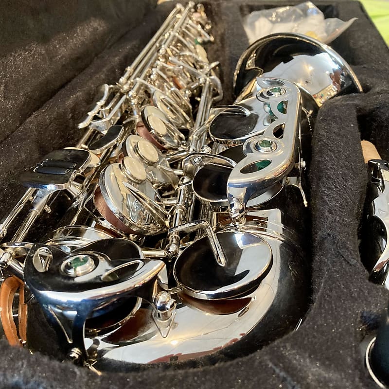 Merano Alto Saxaphone with Case 2010's - Silver | Reverb