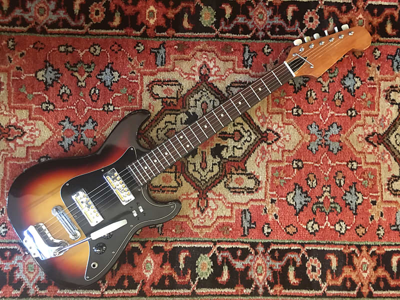 Teisco E-402 60s Sunburst (gold foil pickups) | Reverb