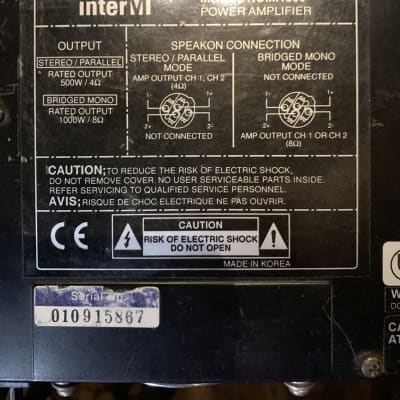 InterM M1000 Power Amplifier | Reverb