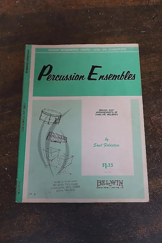 "Percussion Ensembles" Drum Instructional Book by Saul | Reverb