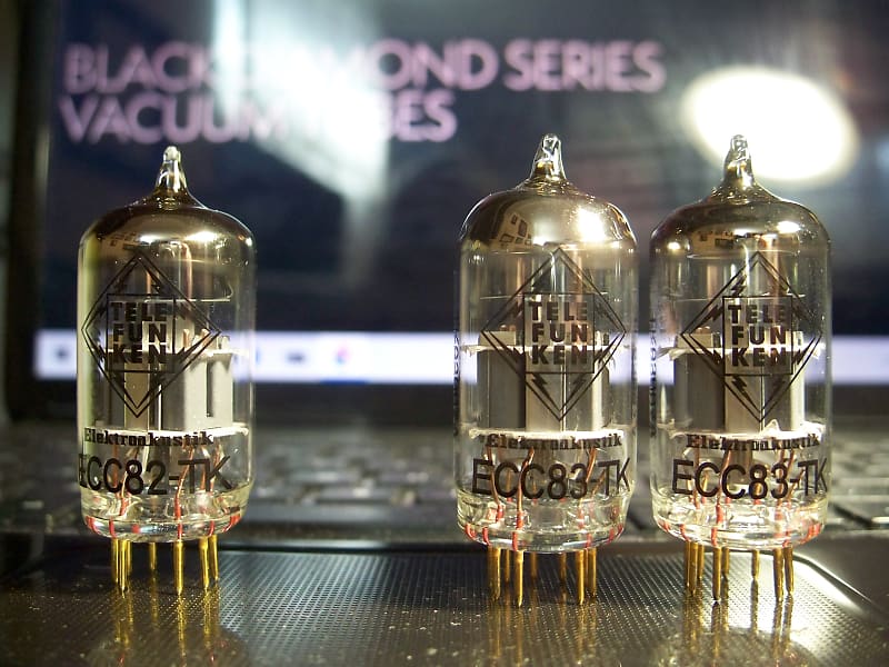 Two (2) TELEFUNKEN Black Diamond ECC83 / 12AX7 & One (1) | Reverb