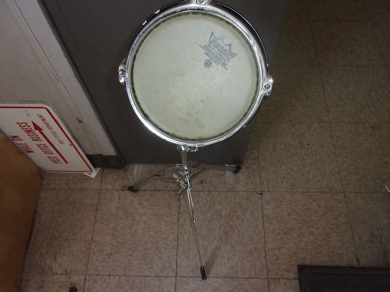 Custom 8" Roto Tom on a Chrome 2 Tier light Stand w/ mint | Reverb