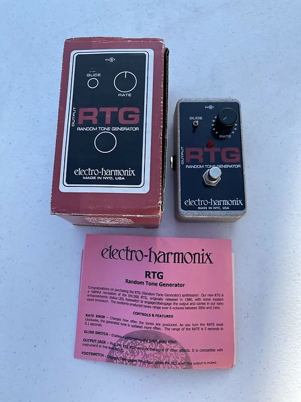 Electro Harmonix RTG Random Tone Generator Rare Effect Pedal | Reverb