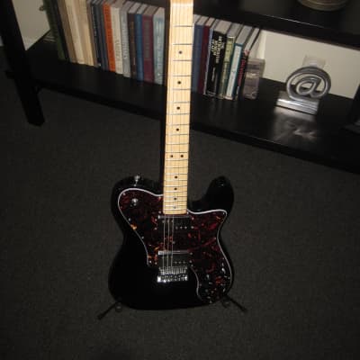 Fender '72 Telecaster Deluxe 2023 - Gloss Black with Tortoise | Reverb