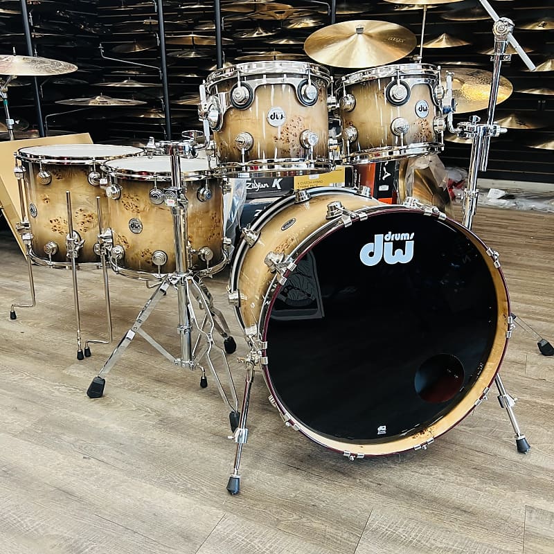 DW Collector's Series Exotic Purpleheart 5-Piece Shell Pack | Reverb